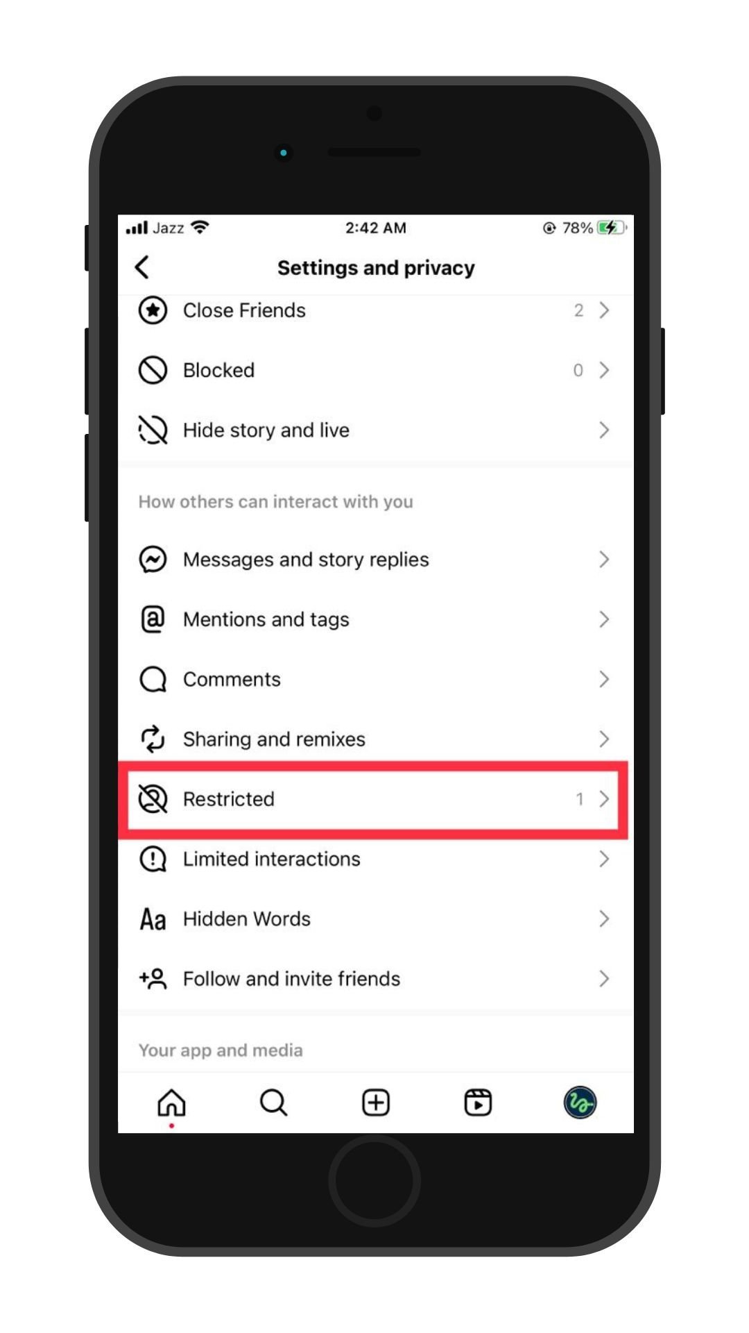 3 Ways To Unrestrict Someone On Instagram [with Screenshots]