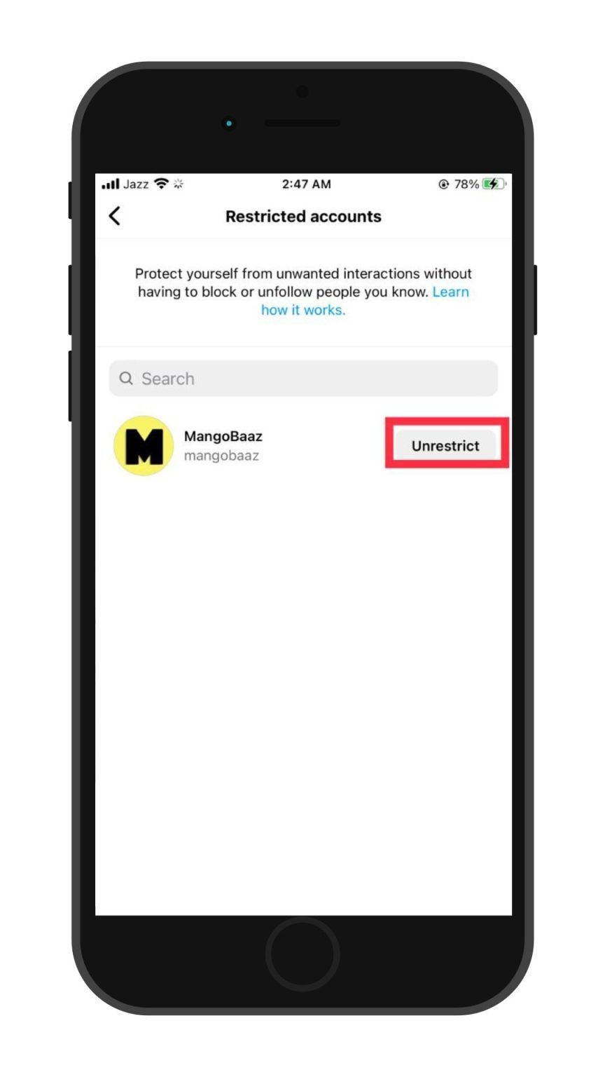 3 Ways To Unrestrict Someone On Instagram [with Screenshots]